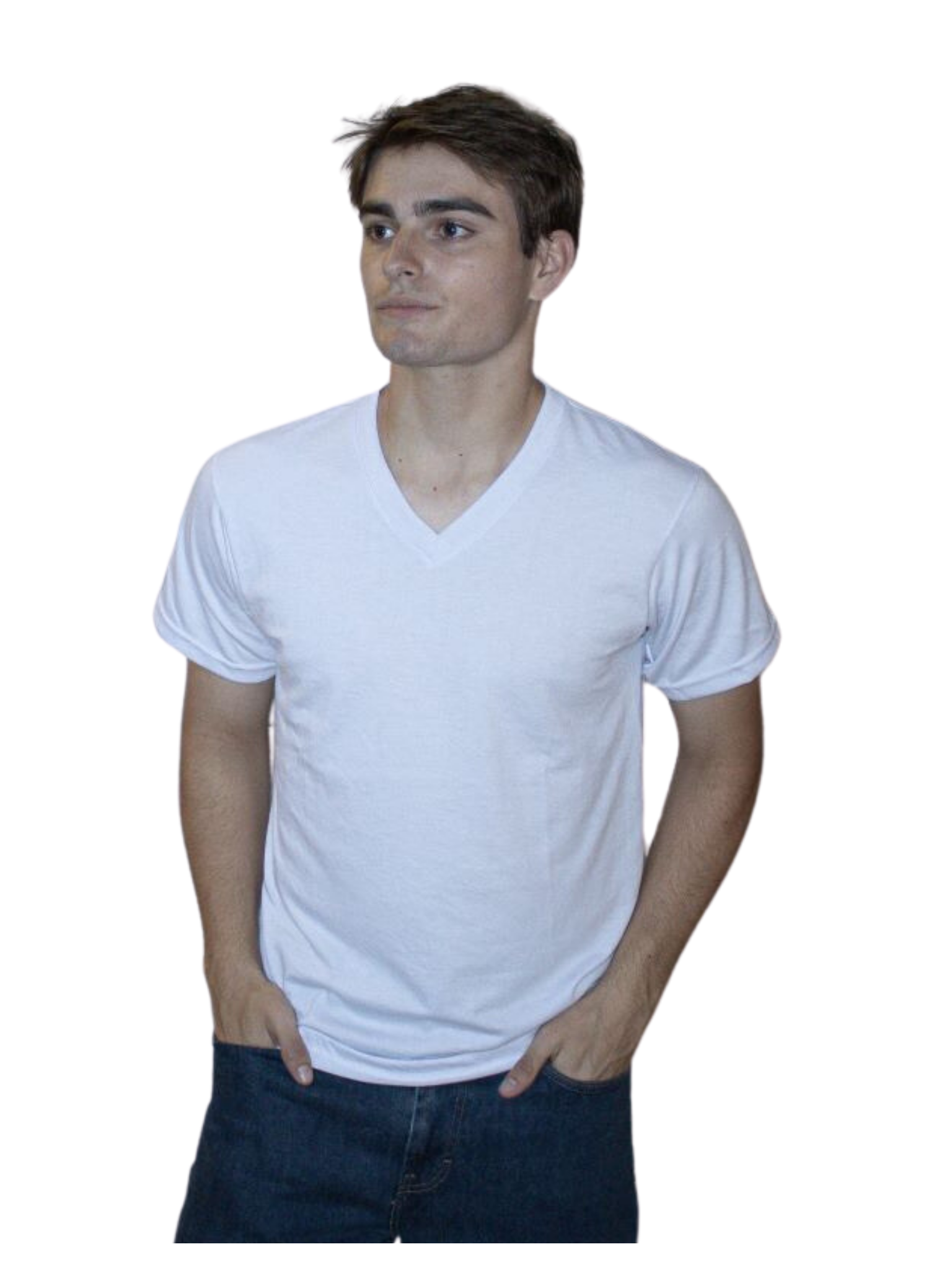 Camiseta piel durazno cuello V – Sofia Camisetas y Estampados